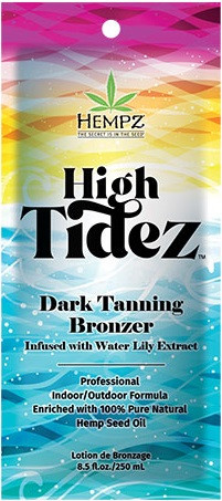 Hempz HIGH TIDEZ Dark Bronzer Tanning Lotion SAMPLE PACKET .57 oz ...