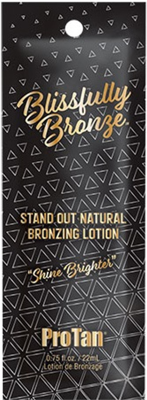 Pro Tan BLISSFULLY BRONZE Natural Bronzing Tanning SAMPLE PACKET .75 oz ...