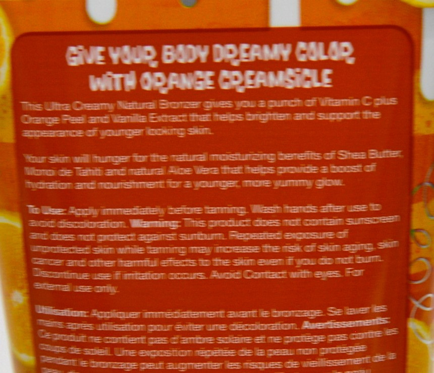 Fiesta Sun Orange Creamsicle Ultra Creamy Natural Bronzer Tanning ...