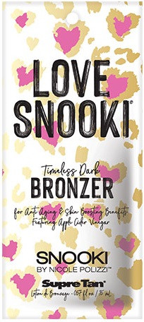 Supre LOVE SNOOKI Timeless Dark Bronzer Tanning SAMPLE PACKET .57 oz ...