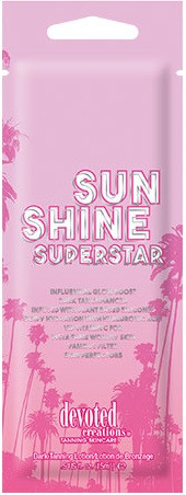 Devoted Creations SUNSHINE SUPERSTAR Tan Enhancer SAMPLE PACKET .5 oz ...