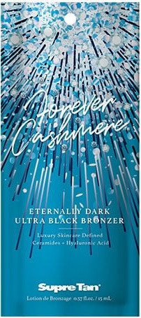 Supre Tan FOREVER CASHMERE Ultra Black Bronzer Tanning SAMPLE PACKET ...