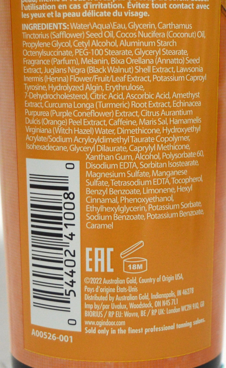 Australian Gold Sol Energy 18th Dimension Natural Bronzer Tanning ...
