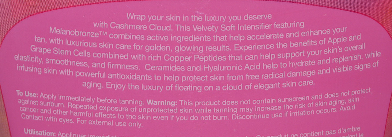 Supre Tan Cashmere Cloud Hydrating Soft Intensifier Tanning Lotion 13.5 oz