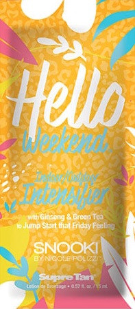 Supre SNOOKI HELLO WEEKEND Intensifier Tanning SAMPLE PACKET .57 oz ...