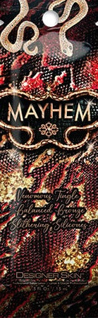 Designer Skin MAYHEM Venomous Tingle Bronzer Tanning SAMPLE PACKET .5 ...