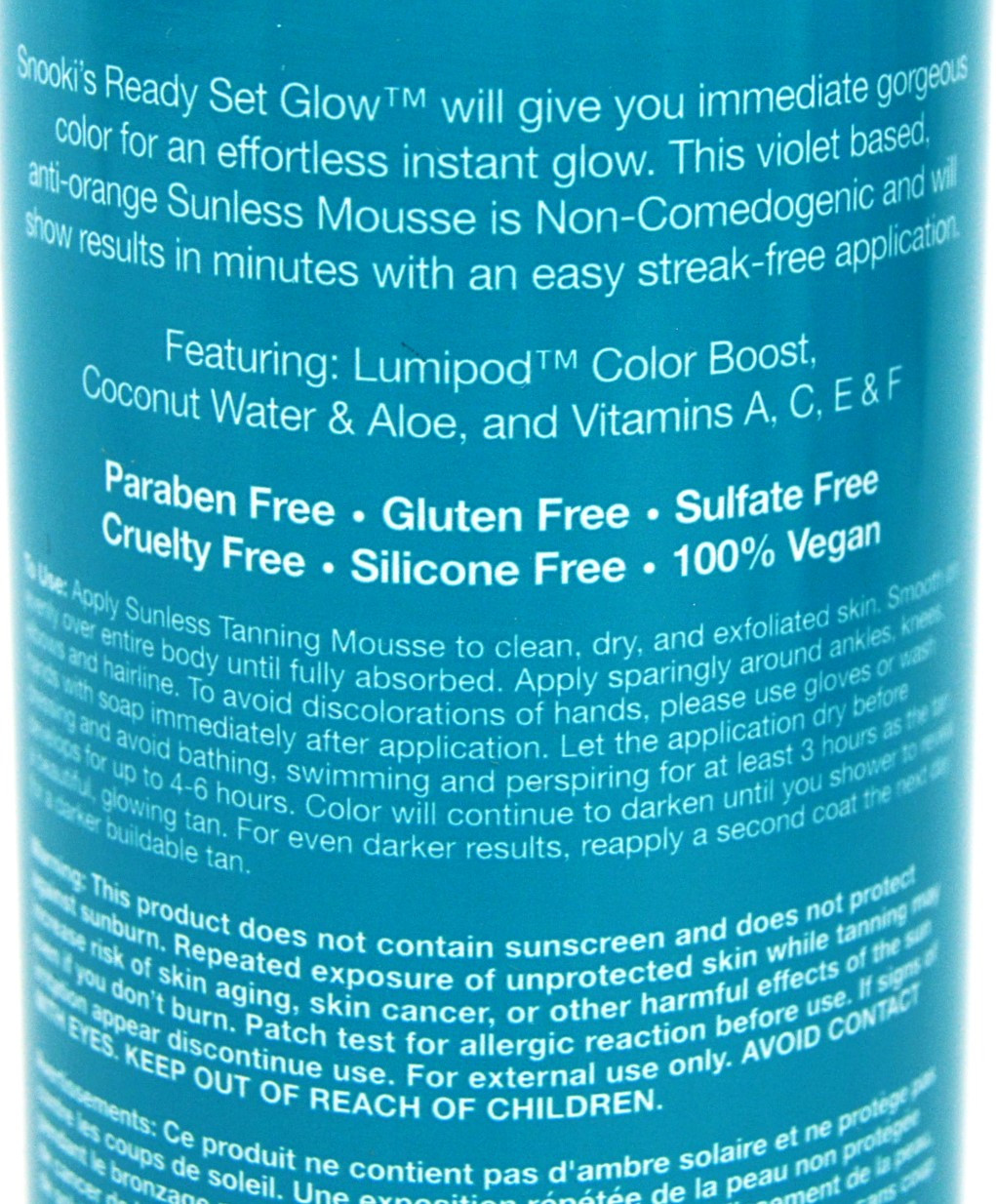 Supre Snooki Ready Set Glow Sunless Tanning Mousse 6 oz