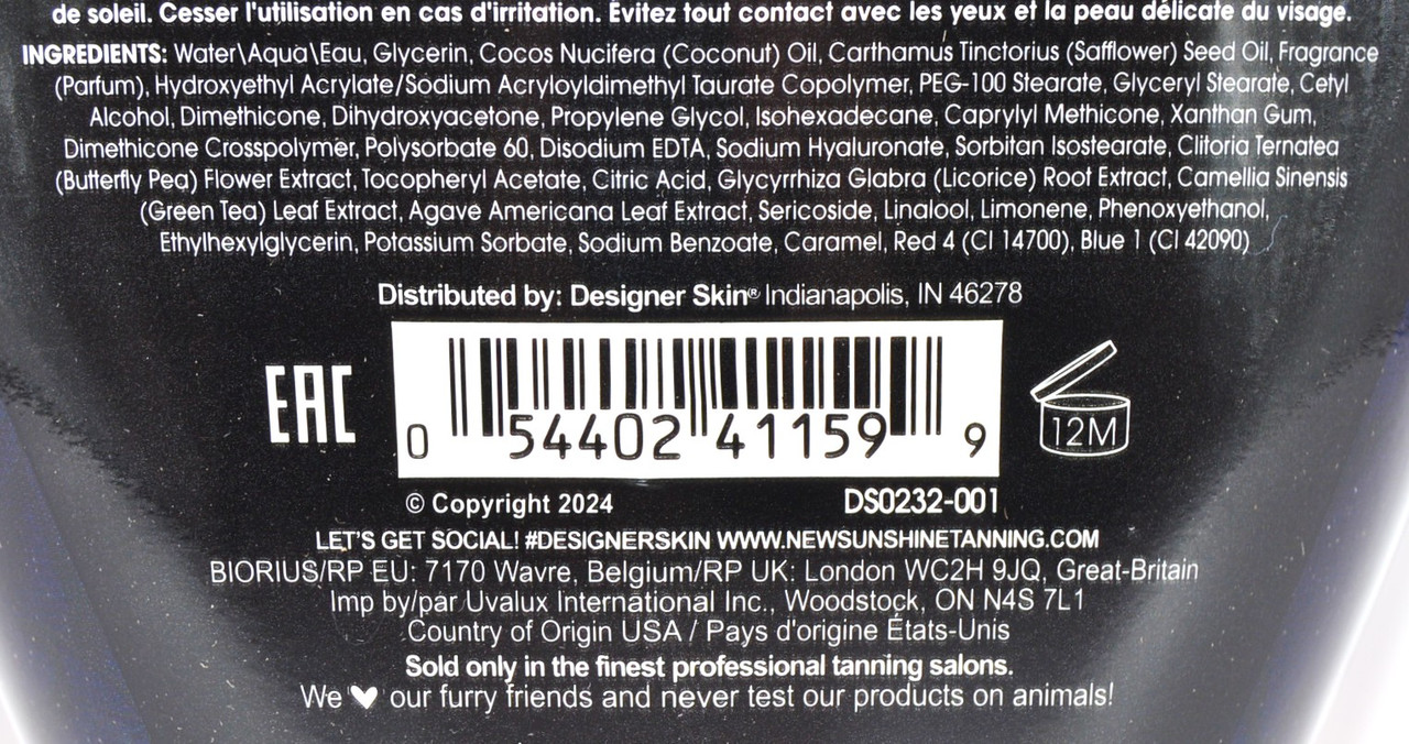 Designer Skin Eternity 45X Infinite Bronzing Blend Tanning Lotion 13.5 oz
