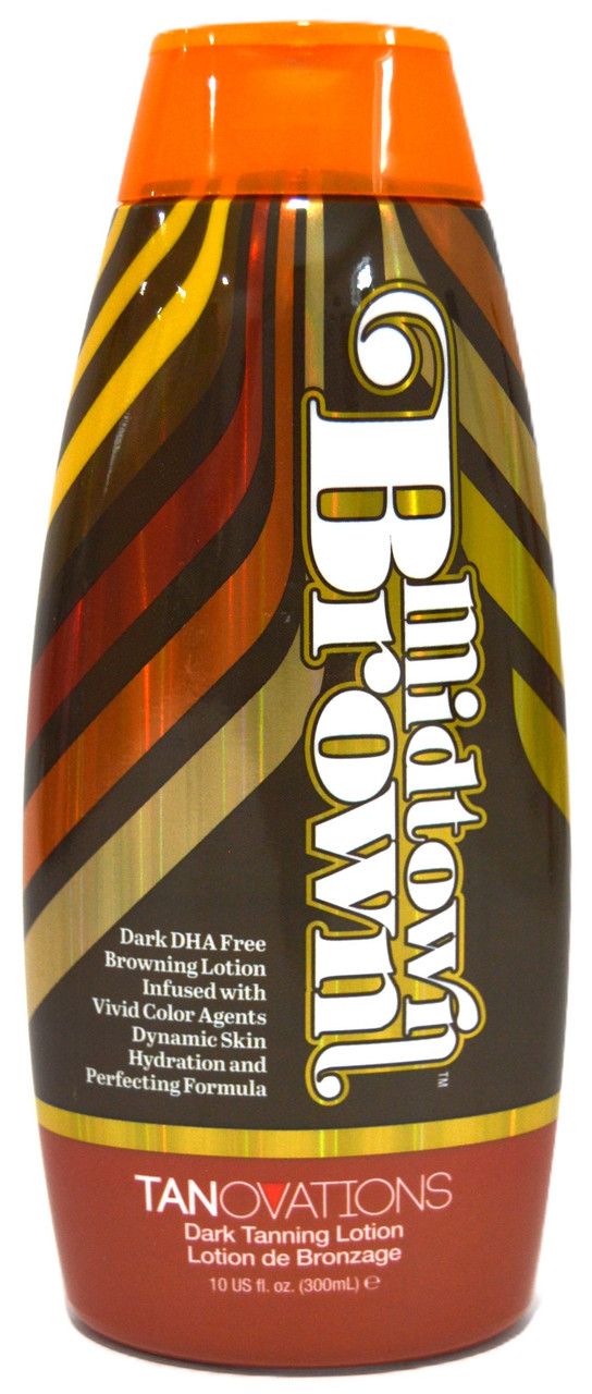 Tanovations Midtown Brown Dark DHA Free Browning Tanning Lotion 10 oz