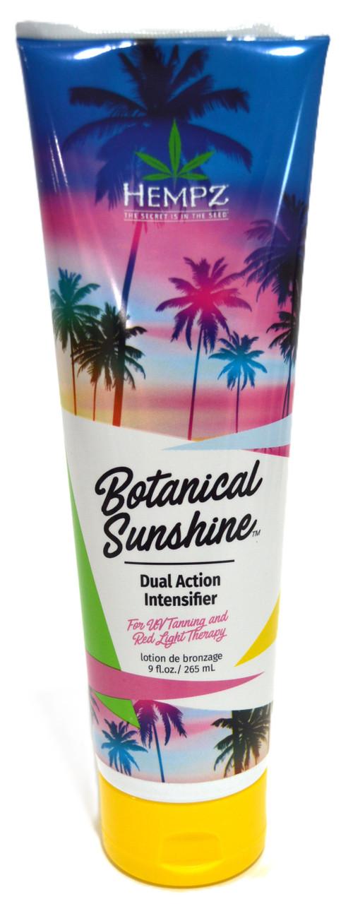 Hempz Botanical Sunshine Intensifier UV and Red Light Tanning Lotion 9 oz