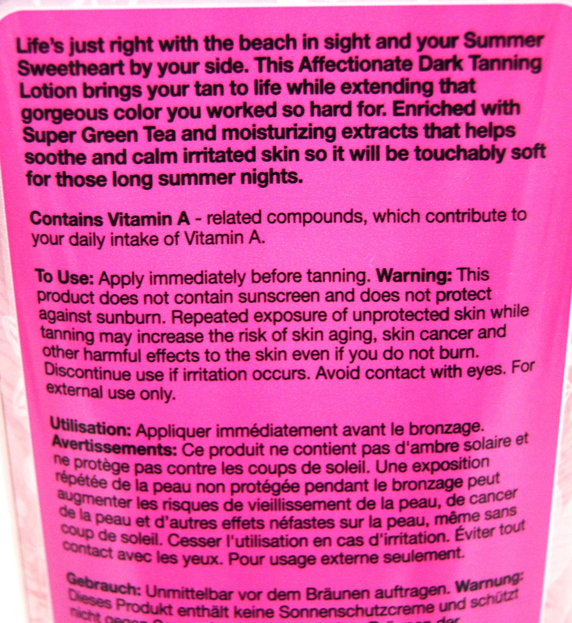 Pro Tan Summer Sweetheart Dark Tanning Accelerator Tanning Lotion 9.5 oz