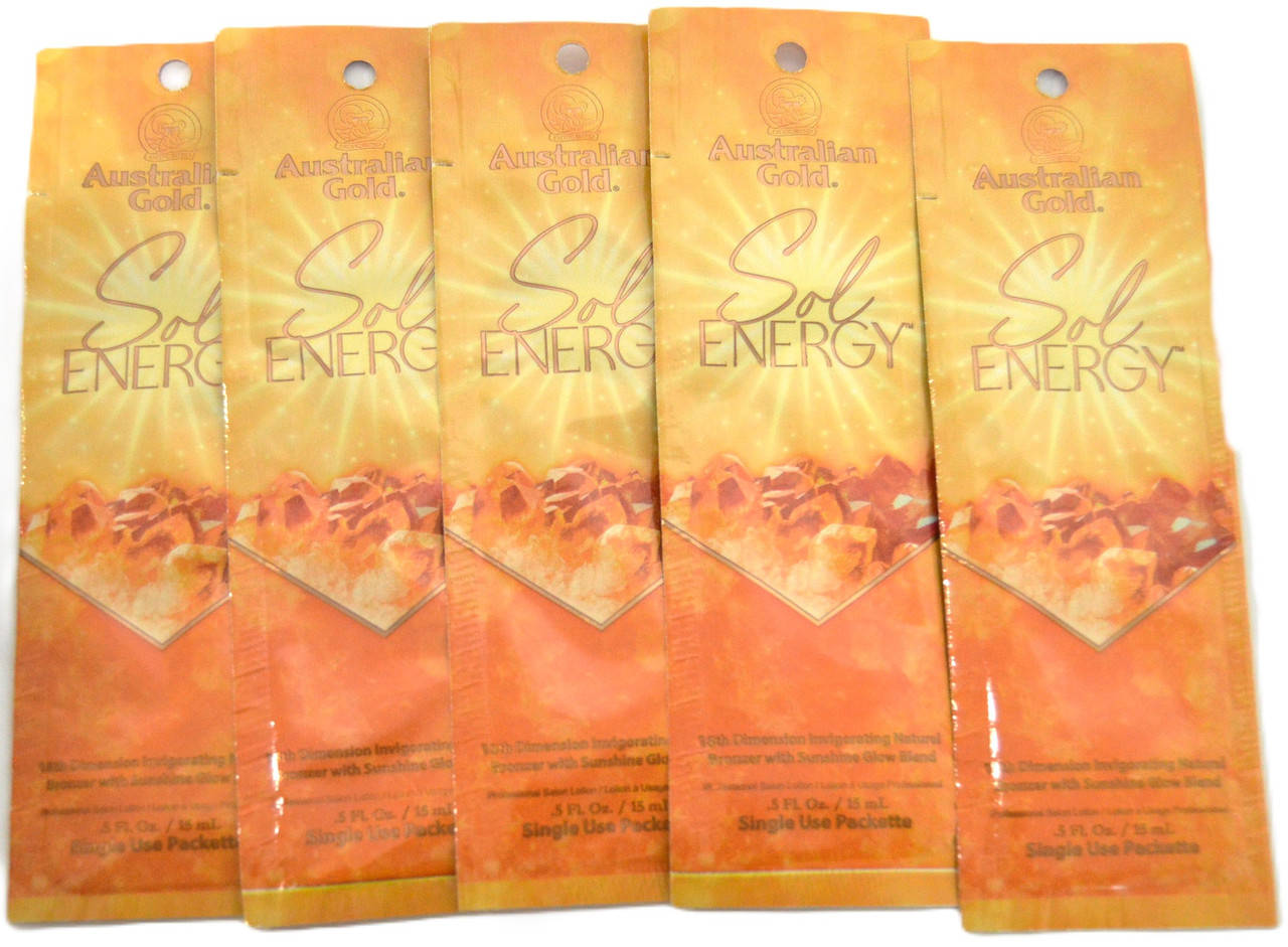 Australian Gold Sol Energy Natural Bronzer 5 Packet Sample Bundle
