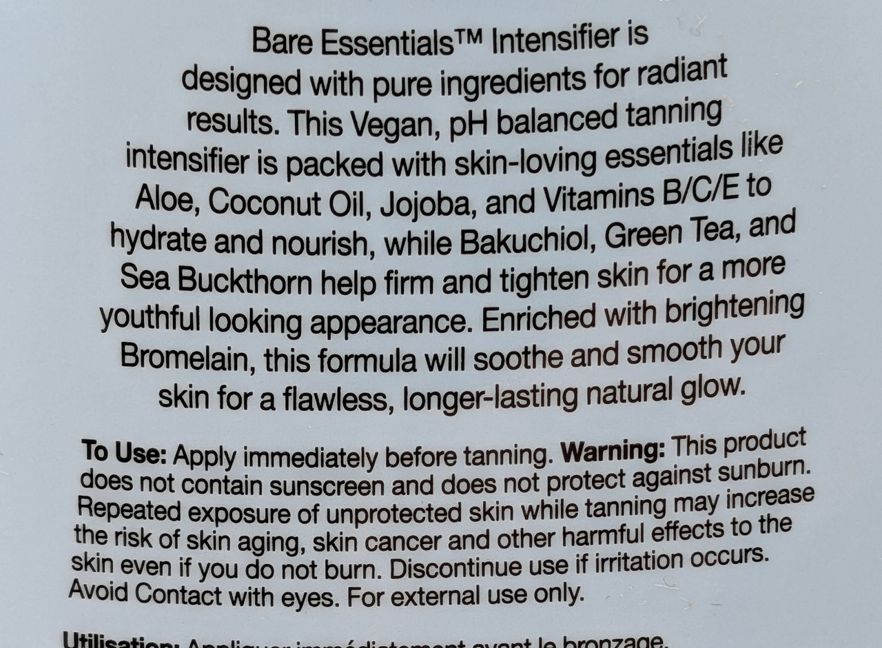 Pro Tan BARE Essentials Intensifier Tanning Lotion 8.5 oz