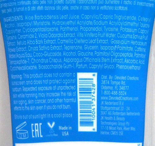 Devoted Creations Electric Aura Hypo-Allergenic Tanning Lotion 12.25 oz