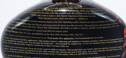 Designer Skin Mayhem Venomous Tingle Balanced Bronze Tanning Lotion 13.5 oz