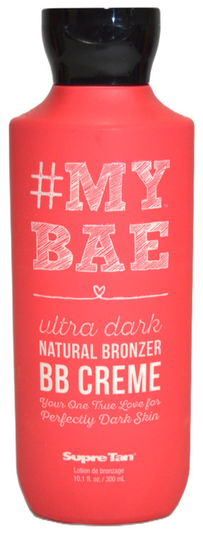 Supre #My Bae Natural Bronzer BB Creme Ultra Dark Tanning Lotion 10.1 oz