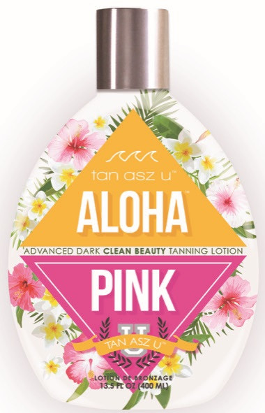 Tan Asz U Aloha Pink Advanced Dark Clean Beauty Tanning Lotion 13.5 oz