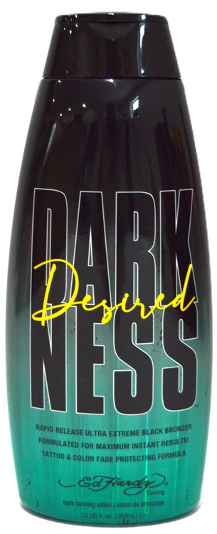 Ed Hardy Desired Darkness Ultra Extreme Black Bronzer Tanning Lotion 10 oz