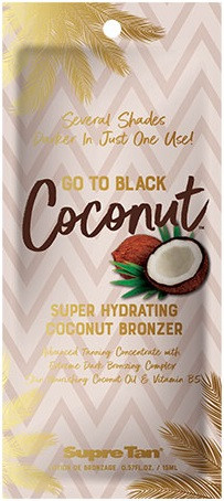 Supre Tan GO TO BLACK COCONUT Hydrating Bronzer Tanning SAMPLE PACKET ...