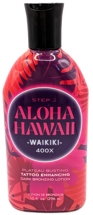 Aloha Hawaii Waikiki 400X Dark Bronzing Step 2 Tanning Lotion 10 oz
