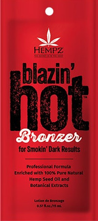 Hempz BLAZIN' HOT Tingle Bronzer Tanning SAMPLE PACKET .57 oz ...