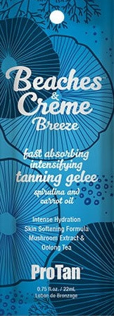 Pro Tan BEACHES & CREME BREEZE Fast Absorbing Tanning Gelee SAMPLE ...