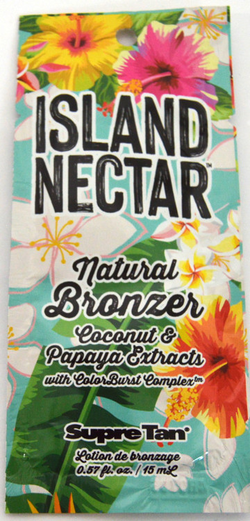 Supre Tan Island Nectar Natural Bronzer Tanning Sample Packet .57 oz