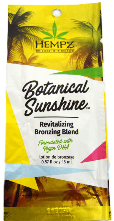 Hempz Botanical Sunshine Bronzing Blend Tanning Sample Packet .57 oz