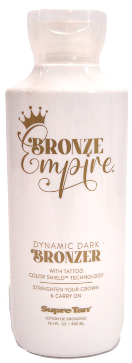 Supre Tan Bronze Empire Dynamic Dark Bronzer Tanning Lotion 10.1 oz