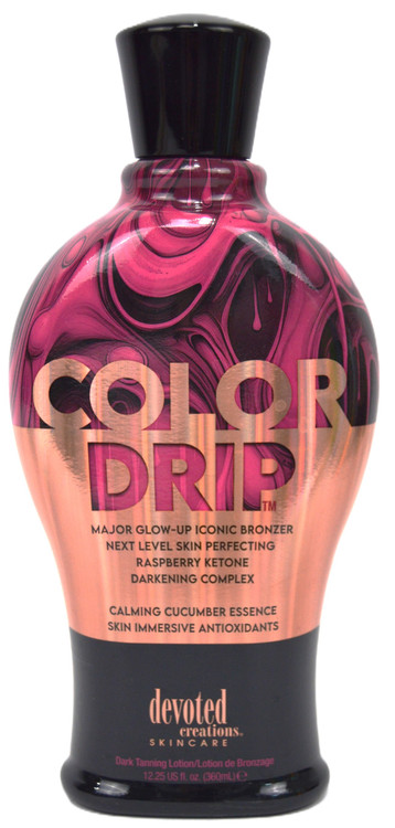 Devoted Creations Color Drip Glow Up Iconic Bronzer Tanning Lotion 12.25 oz