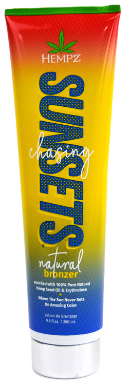 Hempz Chasing Sunsets Natural Bronzer Tanning Lotion 9.5 oz