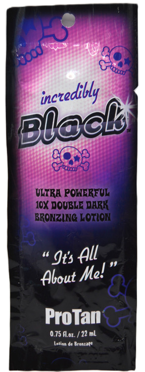 Pro Tan Incredibly Black 10X Bronzing Tanning Sample Packet .75 oz