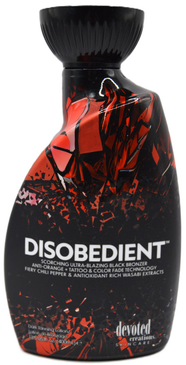 Devoted Creations Disobedient Ultra-Blazing Black Bronzer Tanning Lotion 13.5 oz