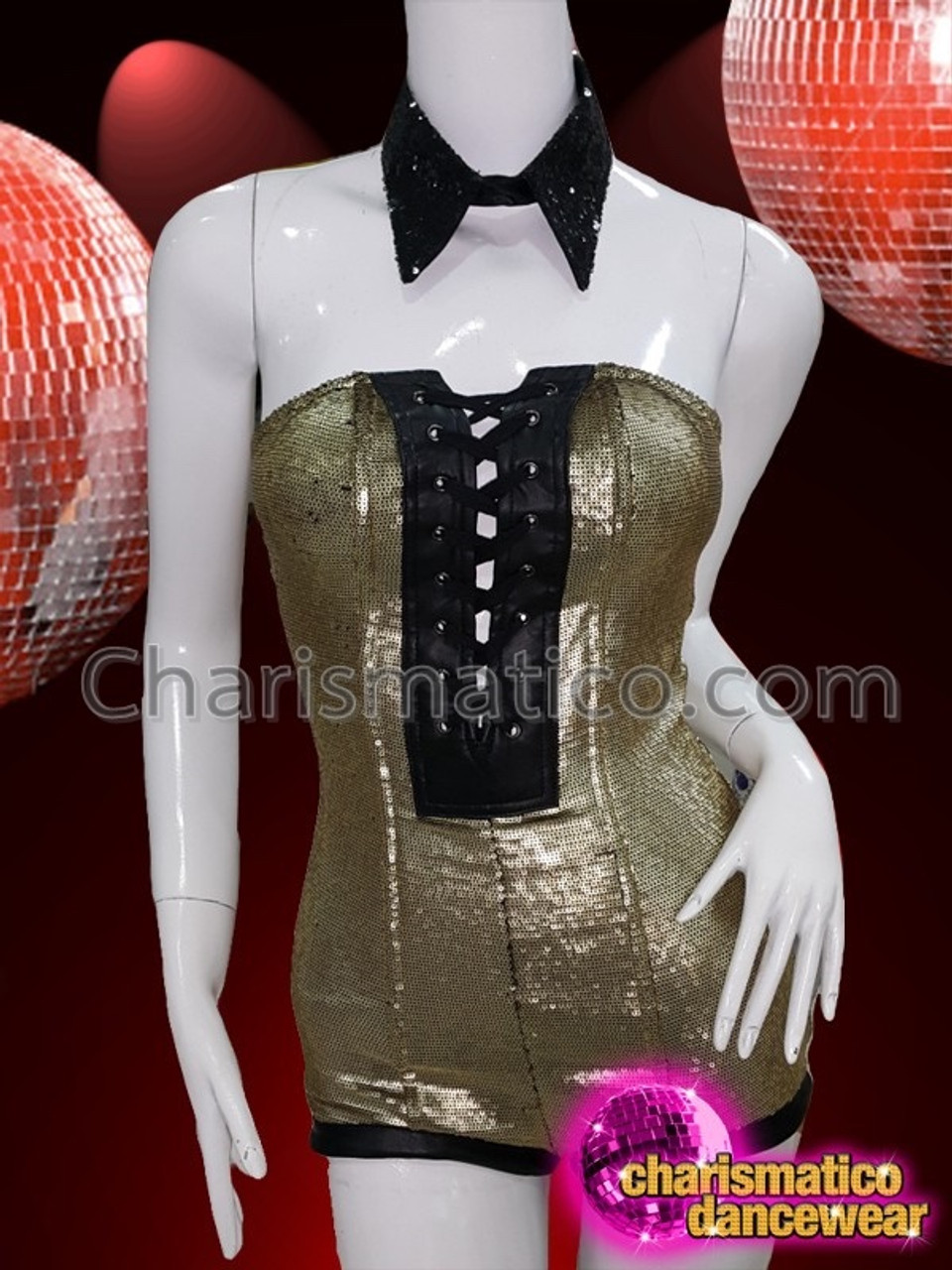 Shimmering Gold Smart Diva Cat Suit