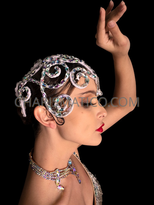 Las Vegas Swirl Diva Crystal Hair Cap