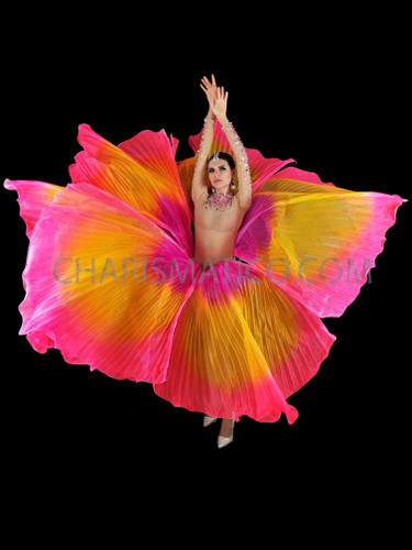 Pink Huge Floral Petal Patterned Drag Queen Flower Belt