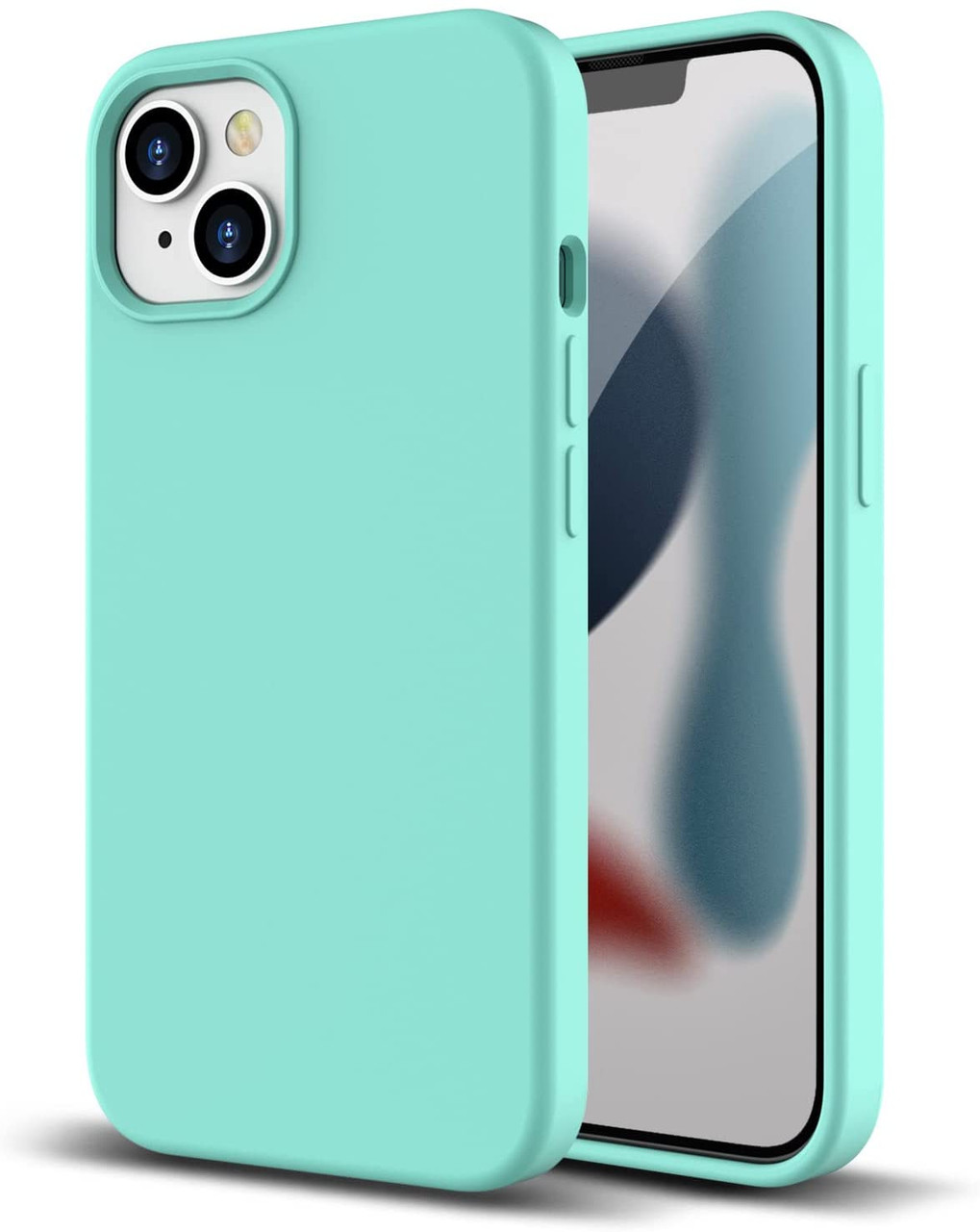 IP 13 Pro Max Silicon Case Teal - WORLD CELLULAR