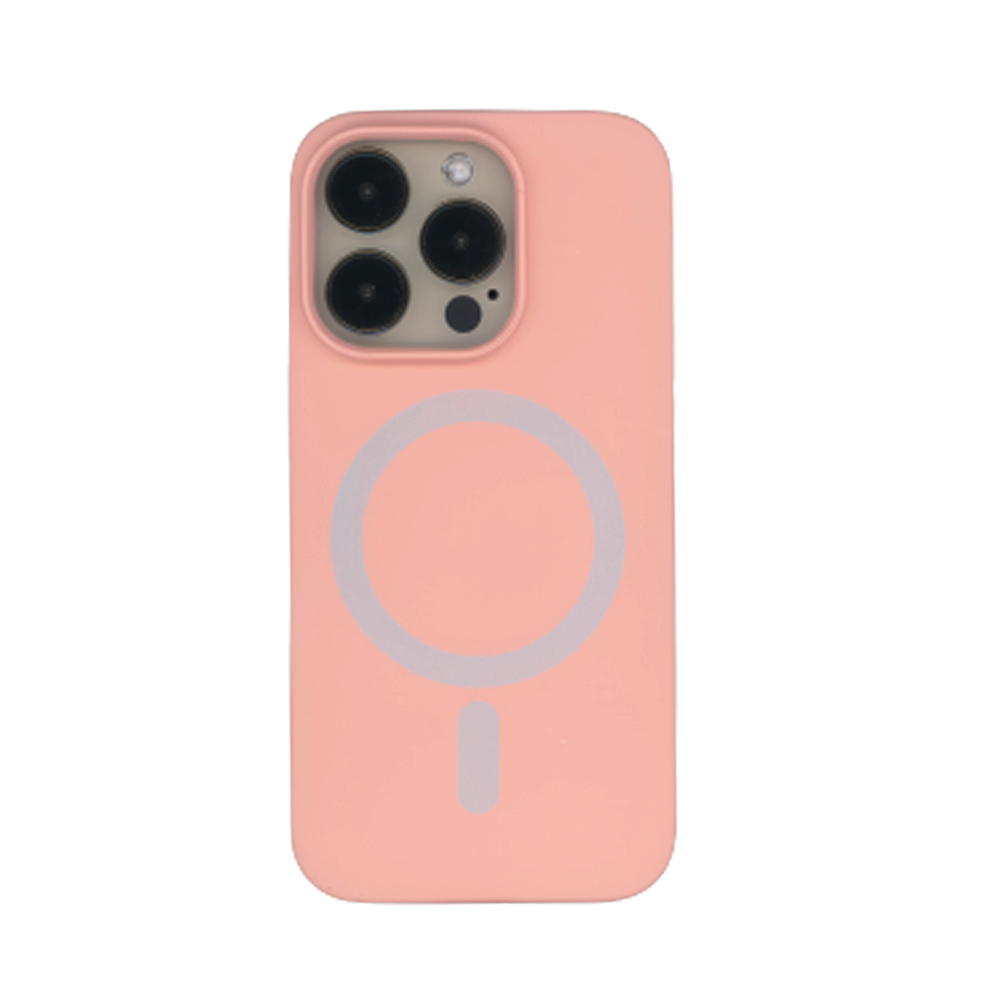 IP 13 Pro Max Silicon Mag Case Light Pink - WORLD CELLULAR