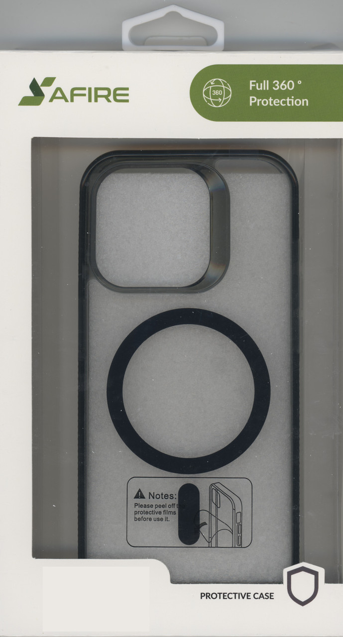 IP 15 Pro Mag Case Bumper Black - WORLD CELLULAR