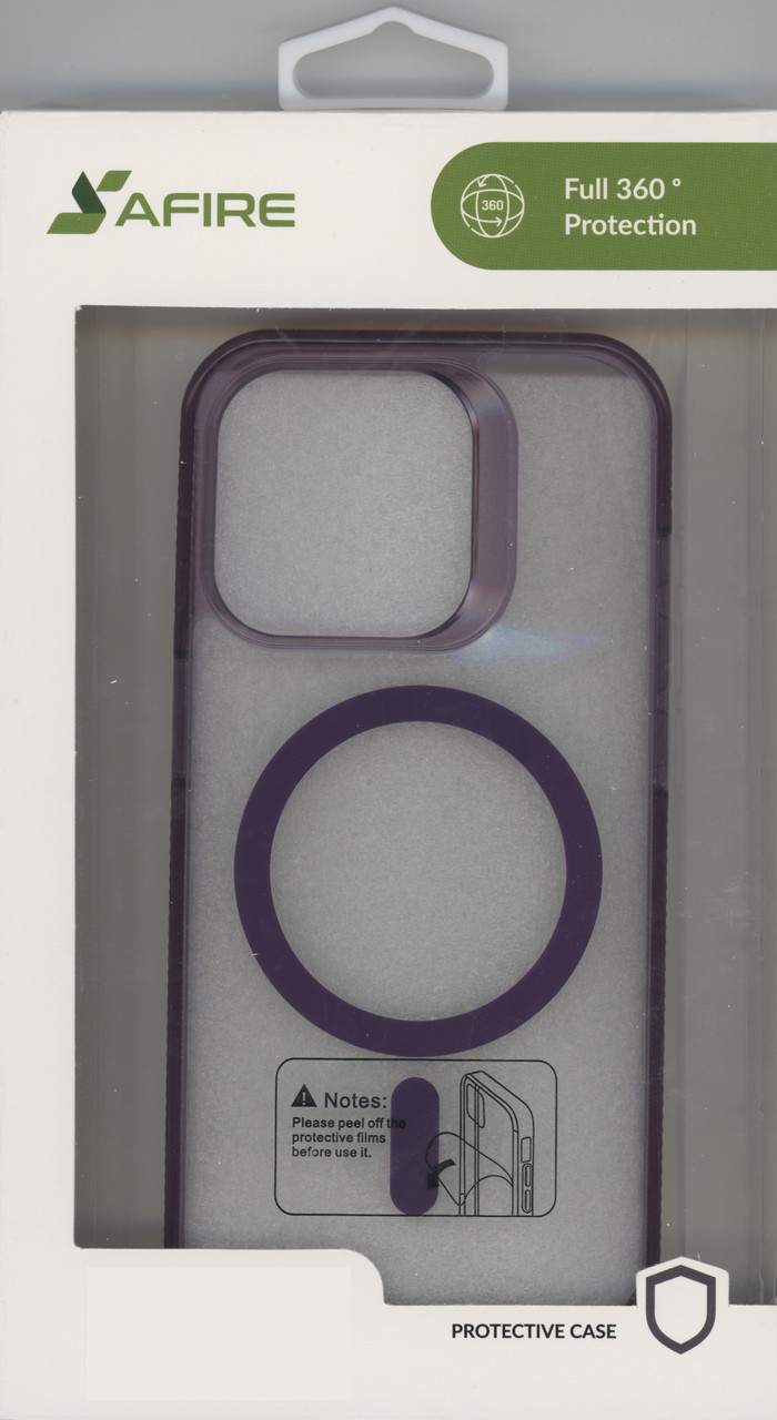 IP 15 Pro Mag Case Bumper Purple - WORLD CELLULAR