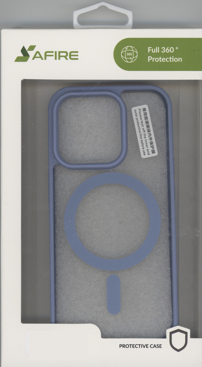 IP 15 Pro Clear Mag Blue - WORLD CELLULAR