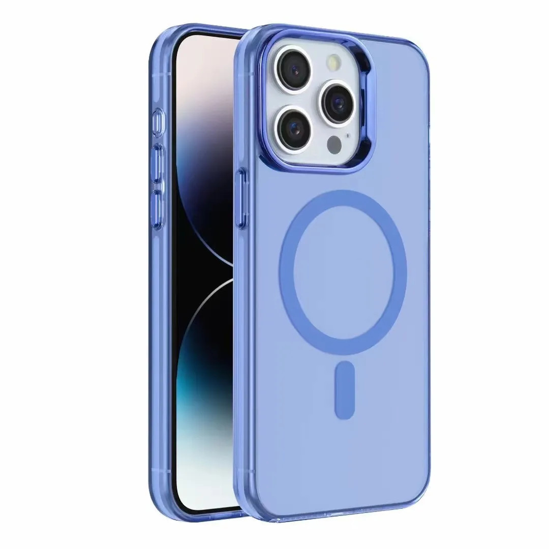 IP 16 Pro Max Clear Hybrid Mag Blue