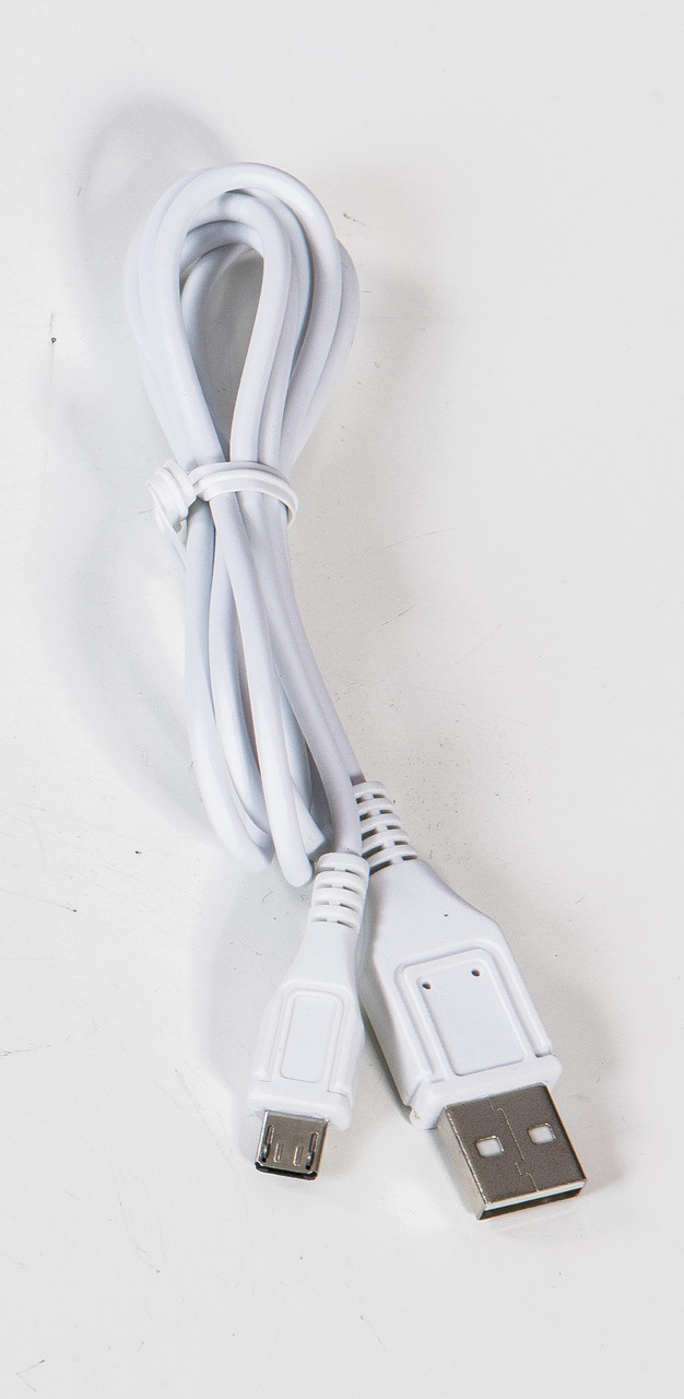 Micro Round USB Cable White - WORLD CELLULAR