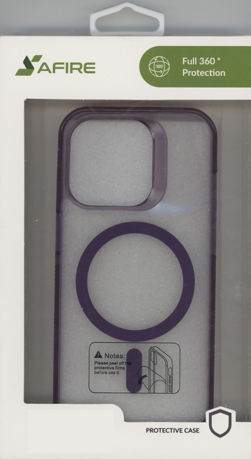 IP 15 Pro Mag Case Bumper Purple - WORLD CELLULAR