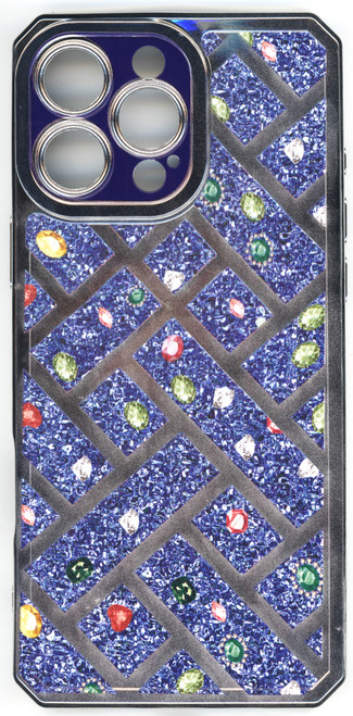 IP 16 Pro Max Gem Diamond Design Blue