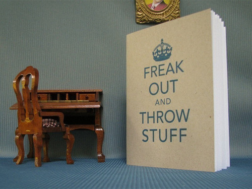 Freak Out and Throw Stuff Pocket Notebook by Earmark Social Goods