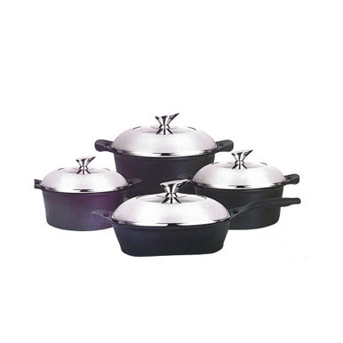 Arshia Premium Die Cast Cookware 8pc Set Nonstick Coating