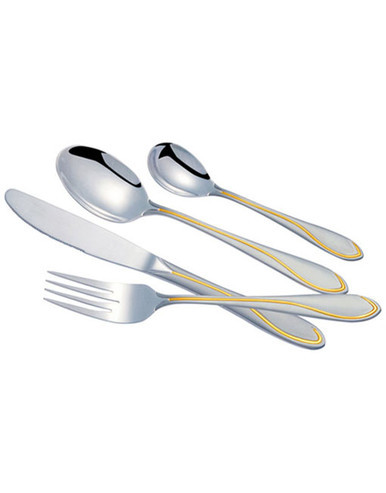 Arshia Stainless Steel Cutlery Set 24pcs Gold & Silver TM110GS
