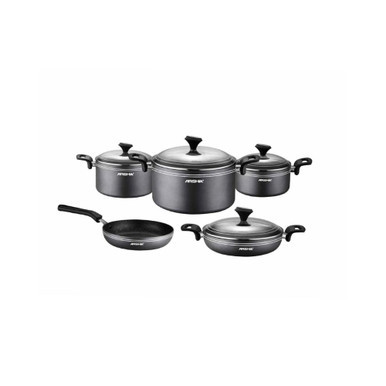 Arshia Pressed Aluminum Cookware Set 9pcs