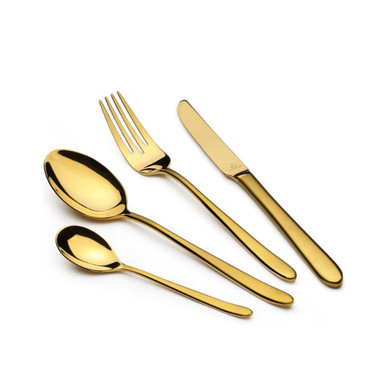 Arshia Stainless Steel Cutlery Sets 38pcs Gold TM1401GS